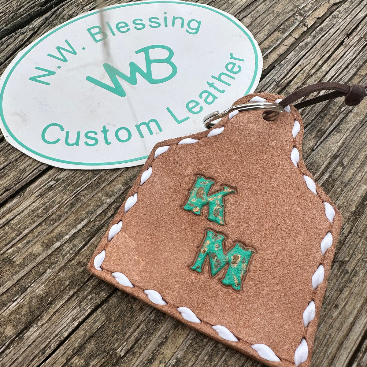 Custom Buck-stitch Ear tags – Blessing Custom Leather